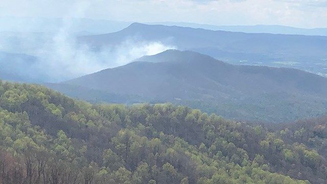 Fire confirmed at Shenandoah National Park